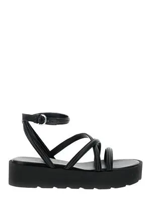 GIANVITO ROSSI GIANVITO ROSSI Nappa Flatform Sandals Multicolor