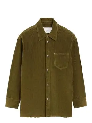 AMI Paris Cotton Overshirt - Multicolor