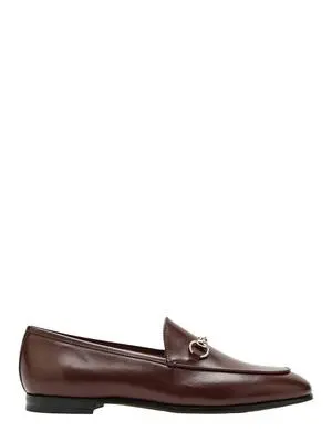 Gucci Leather Jordaan Loafer - Brown