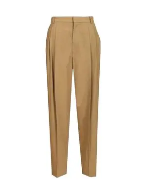 Celine Montauk Wool Trousers - Cream