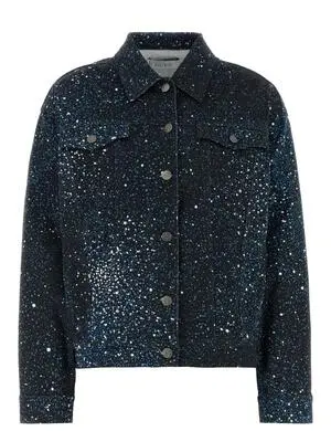 Giuseppe Di Morabito Giuseppe Di Morabito Women Printed Stretch Denim Jacket Multicolor