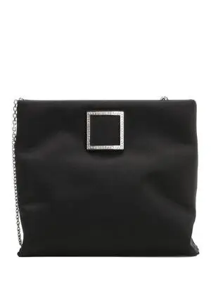 ROGER VIVIER Satin Trompette Bag - Black