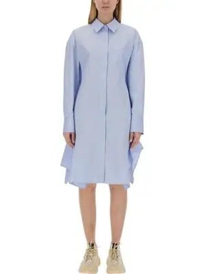 Stella McCartney Cotton Long Sleeve Shirt Dress - Multicolor