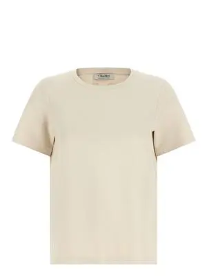 Max Mara Smmnancy Cotton Blend T-shirt - Cream