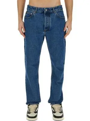 Palm Angels Straight Leg Jeans - Multicolor