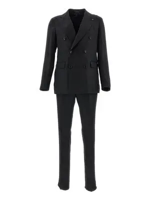 Tagliatore Vesuvio Linen Suit - Multicolor