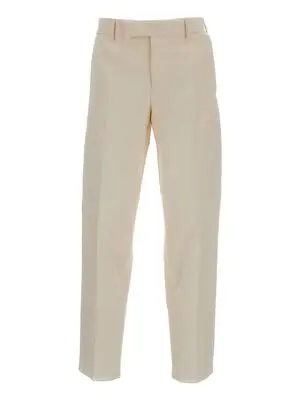 Fendi Fendi Men Trousers Wool Gabardine Multicolor