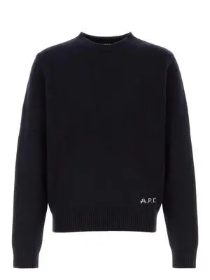 A.p.c. Wool Edmond Sweater - Blue