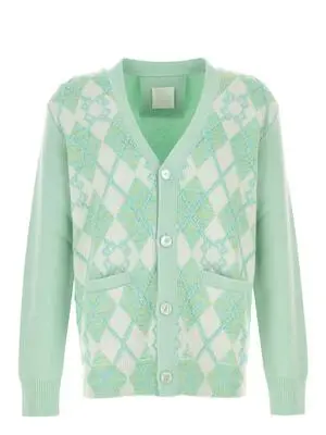 Givenchy Wool Blend Cardigan - Green