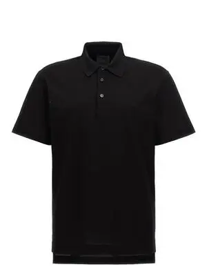 Givenchy Logo Embroidery Polo Shirt - Black