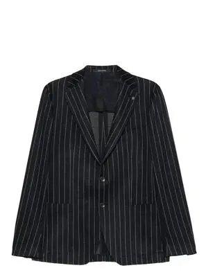 Tagliatore Striped Tailored Blazer - Blue