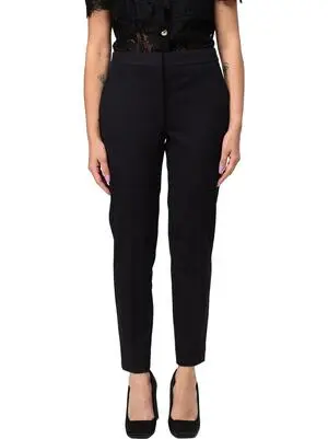 Max Mara Solid Tailored Trousers - Black