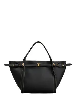 TOD'S Hammered Laeather Tote Bag - Multicolor