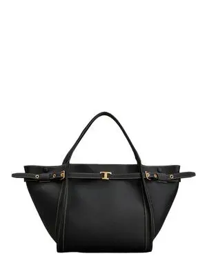 TOD'S Hammered Leather Tote Bag - Multicolor
