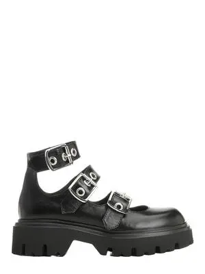 VIVIENNE WESTWOOD Bacchus Leather Sandals - Black