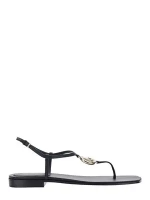 Gucci Leather Heeled Sandal - Black