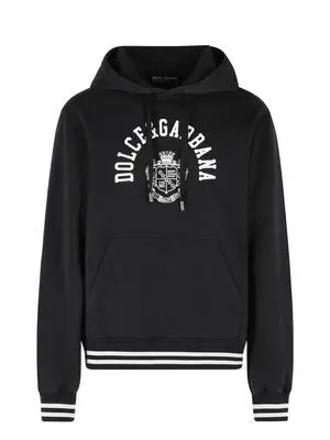Dolce & Gabbana Cotton Hoodie - Black