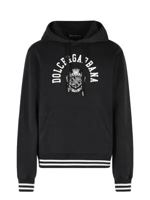Dolce & Gabbana Cotton Hoodie - Black