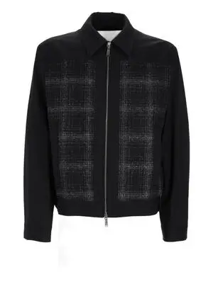 Dsquared2 Paneled Zip Up Jacket - Black