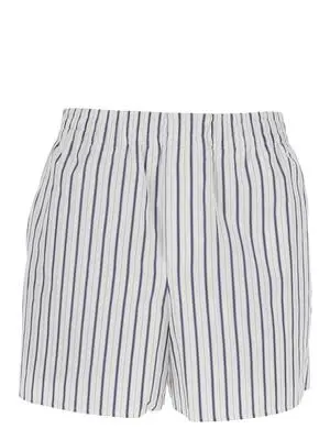 AMI AMI Striped Cotton Shorts