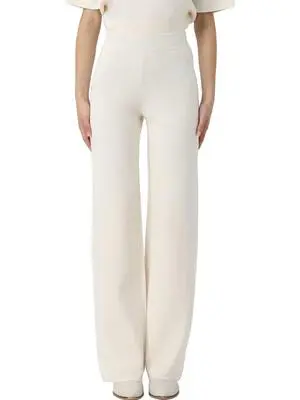 Max Mara Solid Trousers - White