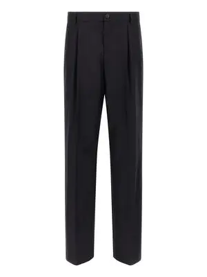 Dries Van Noten Penrud Wool Pants - Blue