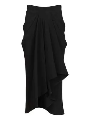 Givenchy Crêpe Cady Midi Skirt - Black