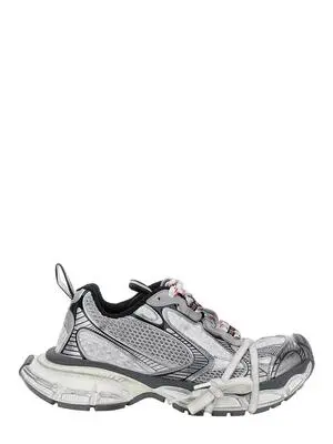Balenciaga 3xl Tech Fabric Low Top Sneakers - Gray