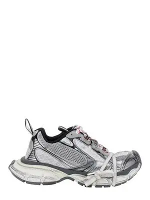Balenciaga 3xl Tech Fabric Low Top Sneakers - Gray