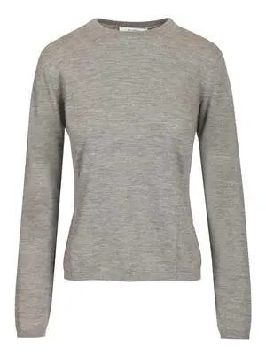 Max Mara Cashmere Crew Neck Sweater - Gray