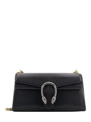 Gucci Dionysus Leather Crossbody Bag - Black