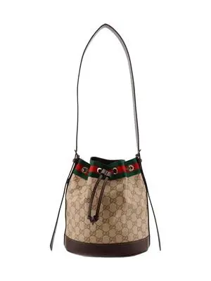 Gucci Venice Gg Fabric Bucket Bag - Cream