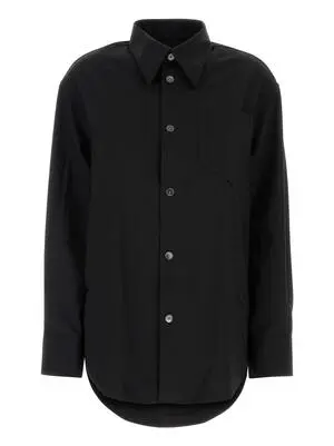 AMI Paris Wool Oversize Shirt - Black