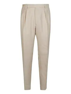Brioni Silk And Cashmere Trousers - Multicolor