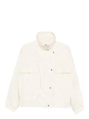YVES SALOMON Lambskin And Polyester Bomber Jacket - Cream