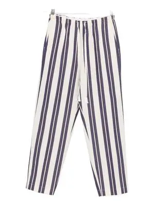 FORTE_FORTE FORTE FORTE Striped Drawstring Trousers Multicolor