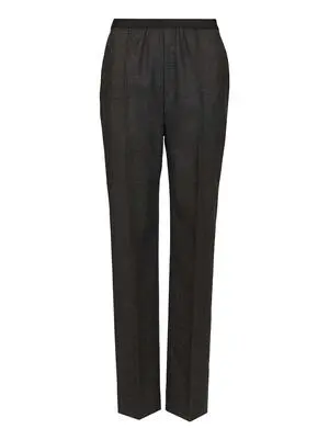 MAISON MARGIELA Straight Wool Trousers - Gray