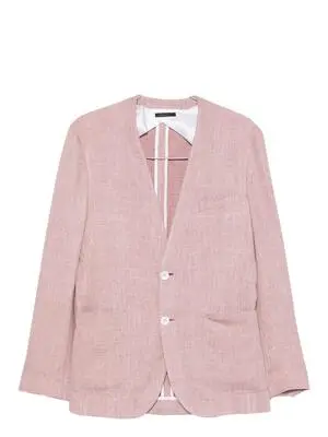 Brioni Linen And Silk Blend Jardigan - Multicolor
