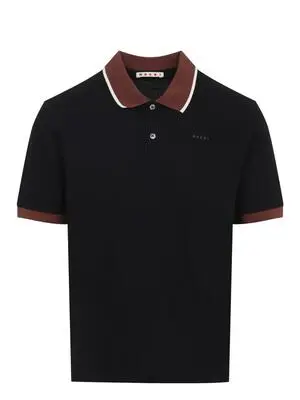 Marni Cotton Polo - Black
