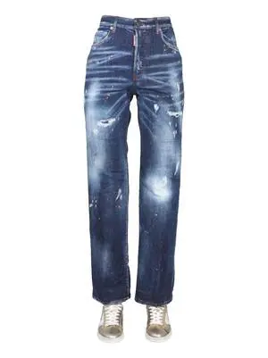 Dsquared2 Roadie Denim Trousers - Blue