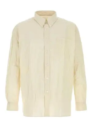 WILLY CHAVARRIA Cream Poplin Shirt - Yellow