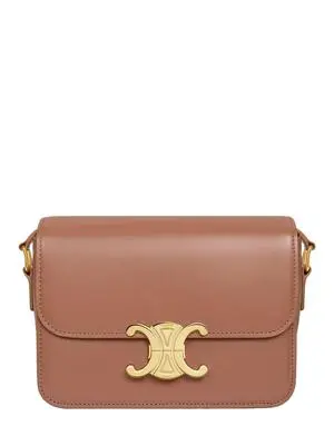 Celine Celine Women Teen Triomphe Bag In Polished Calfskin Multicolor