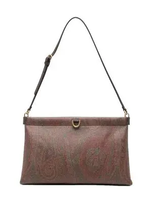 Etro Paisley Pattern Shoulder Bag - Brown