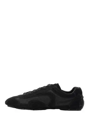 Prada Low-top Paneled Sneakers - Black