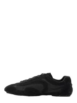 Prada Low-top Paneled Sneakers - Black