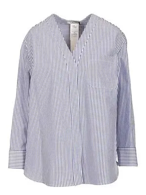 Max Mara Striped Cotton Poplin Chicca Shirt - Multicolor