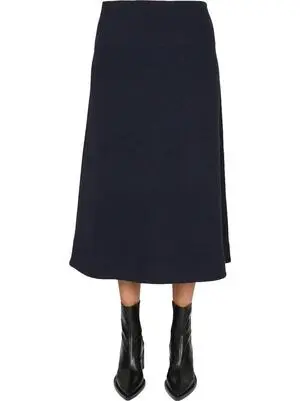 JIL SANDER Wool Skirt - Blue