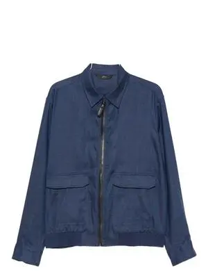 Brioni Linen And Wool Blouson Jacket - Multicolor