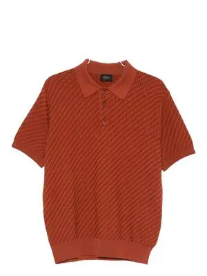 Brioni Cotton And Cashmere Polo Shirt - Multicolor