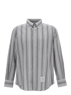 Thom Browne Striped Cotton Shirt - Multicolor